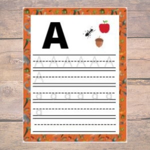 Dinosaur Preschool Learning Worksheets Alphabet ABC Letter | Etsy