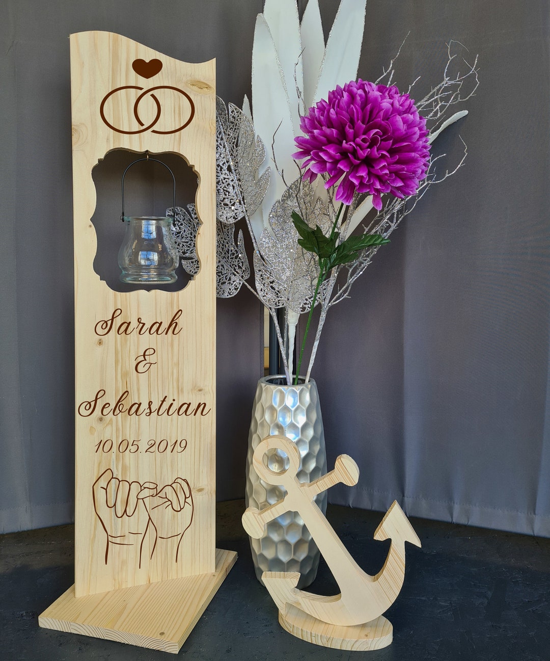 Wooden Stand, Wooden Decoration Sign, Wooden Sign, Entrance Sign With ...
