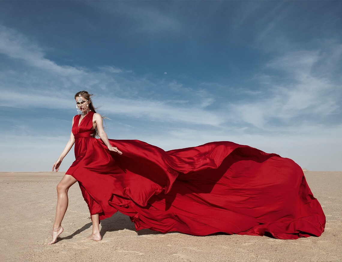 Photo Dress Flowy Dress Flying Dress Flowy Maxi Dress - Etsy