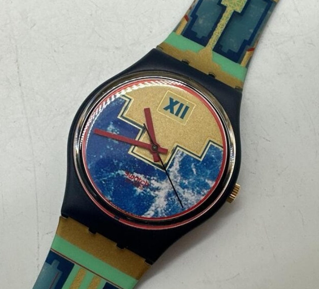 1991 Swatch Blue Flamingo GN114 - Etsy