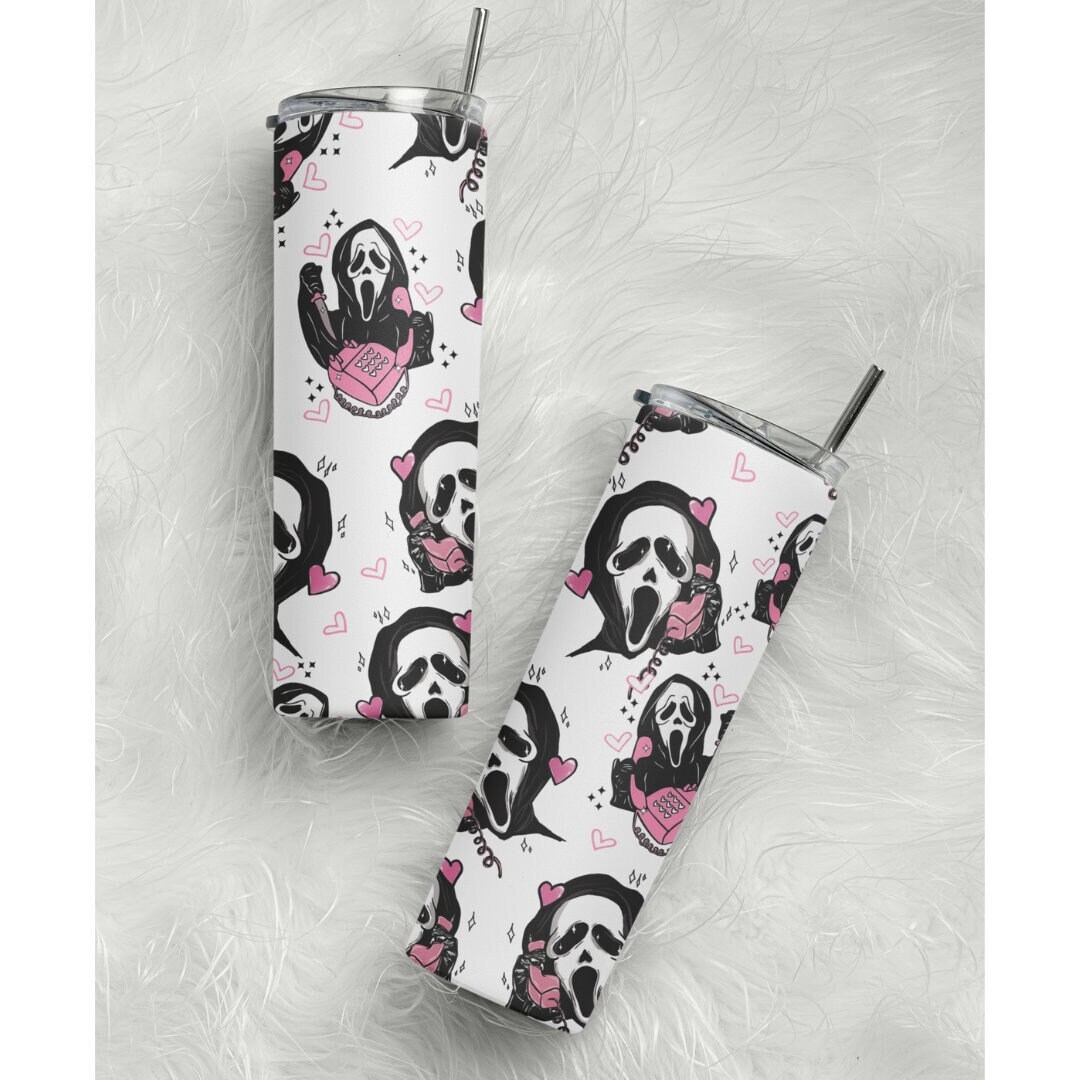 Ghost Face Tumbler 20oz Tumbler Skinny Tumbler Tumbler - Etsy