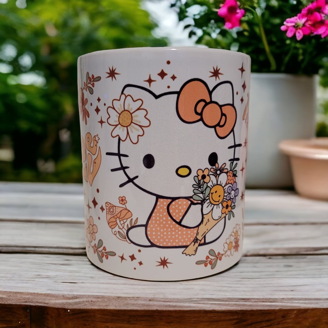 Hello Kitty Mug, Hello Kitty Cup, Sublimation Mug, Coffee Cup, Tea Cup ...