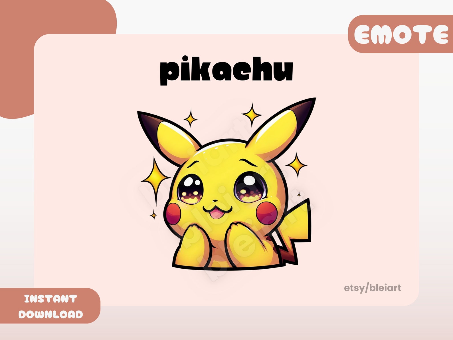 Pikachu Emotes, Pikachu Twitch Emotes, Pokemon Emotes - Etsy