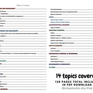 Critical Care Study Guide Bundle - Nursing - Etsy