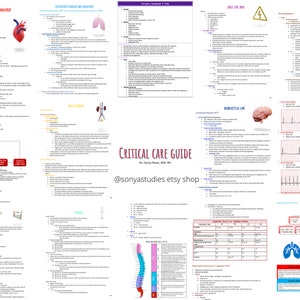 Critical Care Study Guide Bundle - Nursing - Etsy