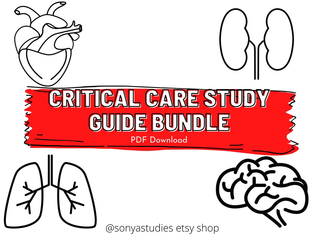 Critical Care Study Guide Bundle - Nursing - Etsy
