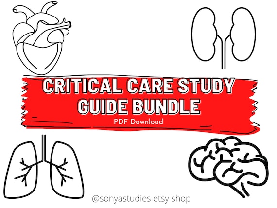 Critical Care Study Guide Bundle Nursing | Etsy