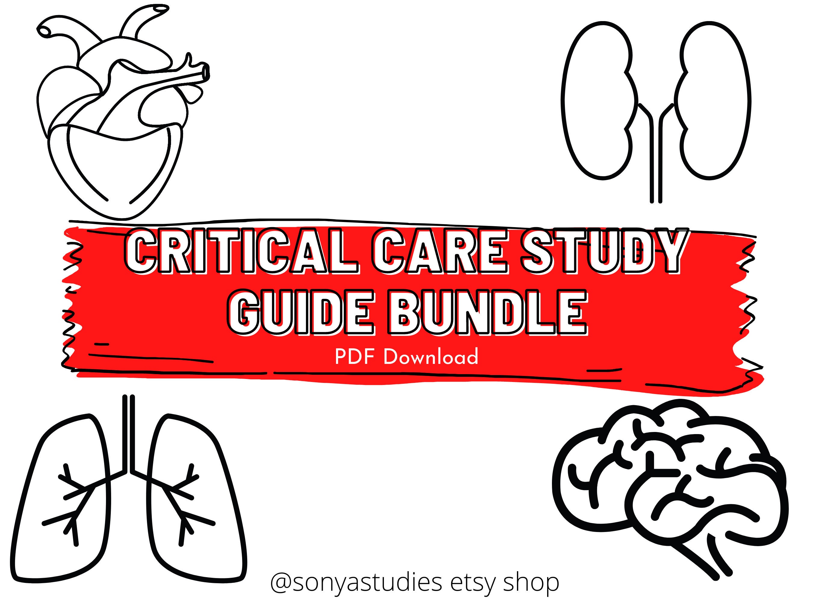 Critical Care Study Guide Bundle - Nursing - Etsy