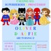 Superhero Princess Birthday Party Invitation: Personalised Invite ...