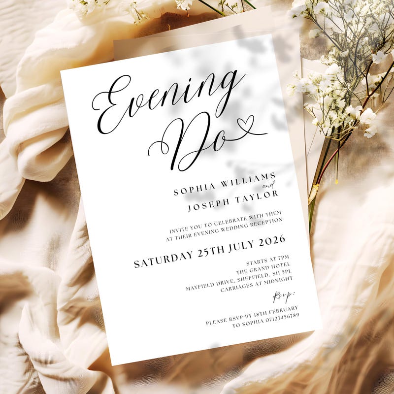 Evening Invite - Etsy UK