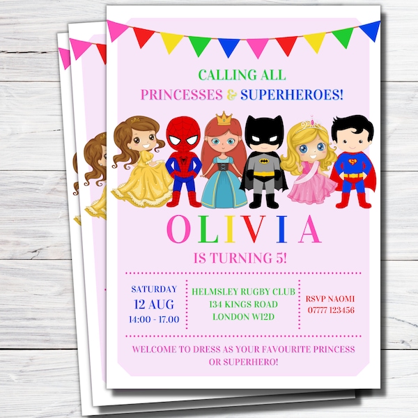 Superhero Princess - Etsy