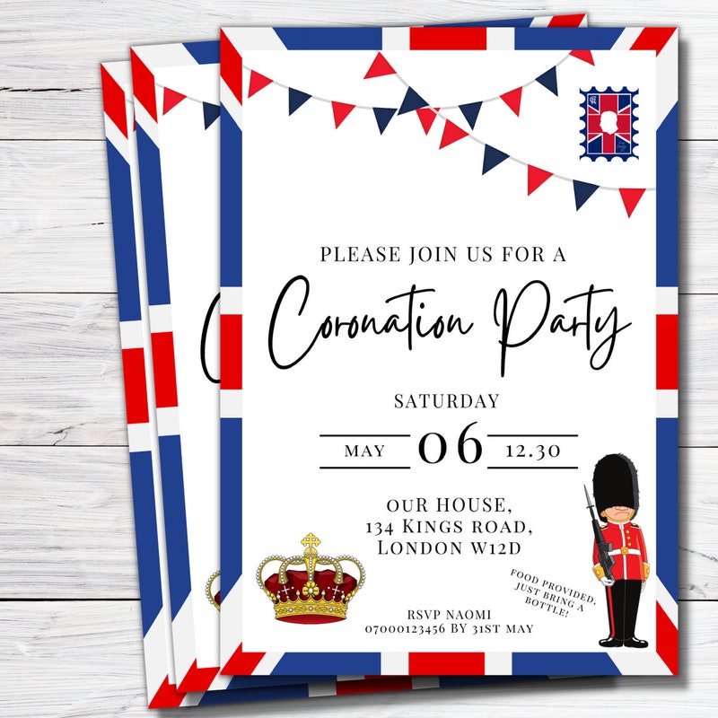 Coronation Invitation - Etsy