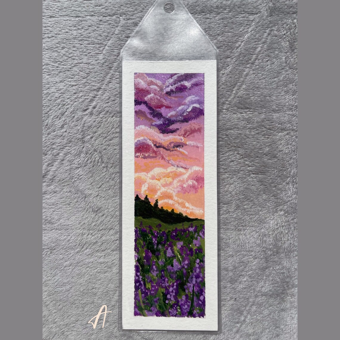 Hand Painted Bookmark Landscape Painting | Etsy