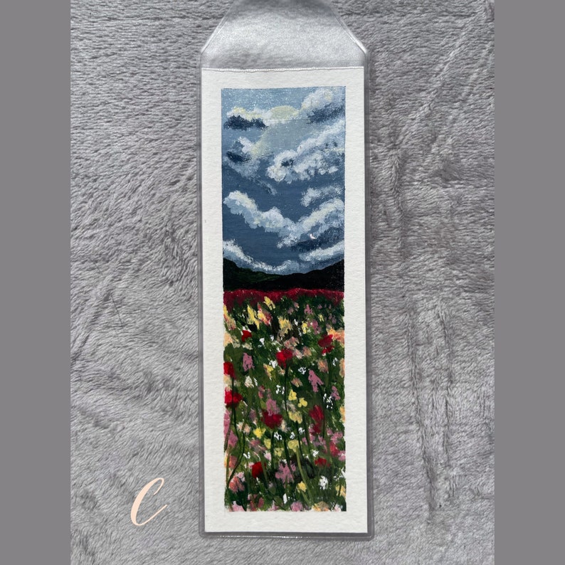 Hand Painted Bookmark Landscape Painting - Etsy