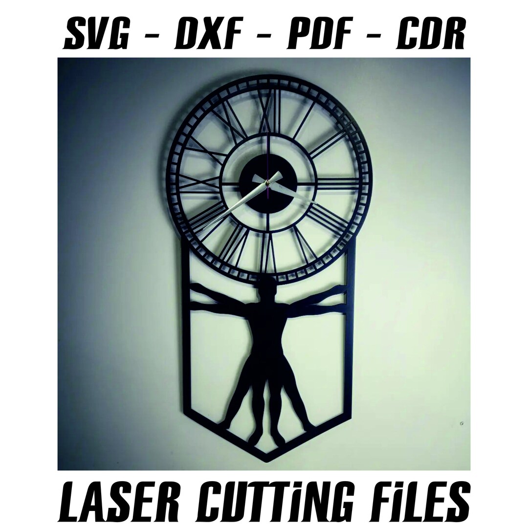 Laser Cutting Vector Clock Anatomy - Etsy