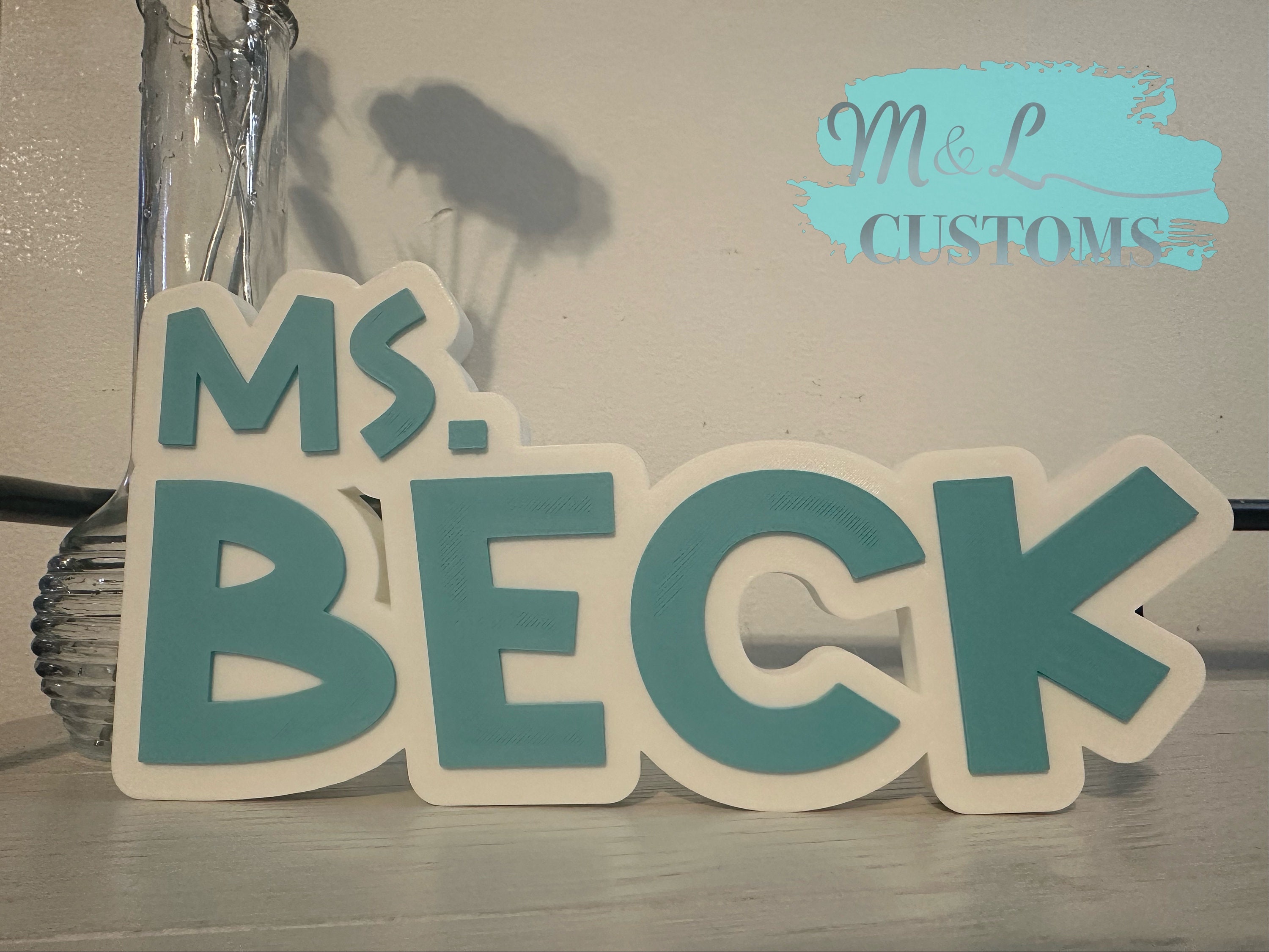 Teacher Name Plate , Custom Name Plate , Desk Namplate - Etsy