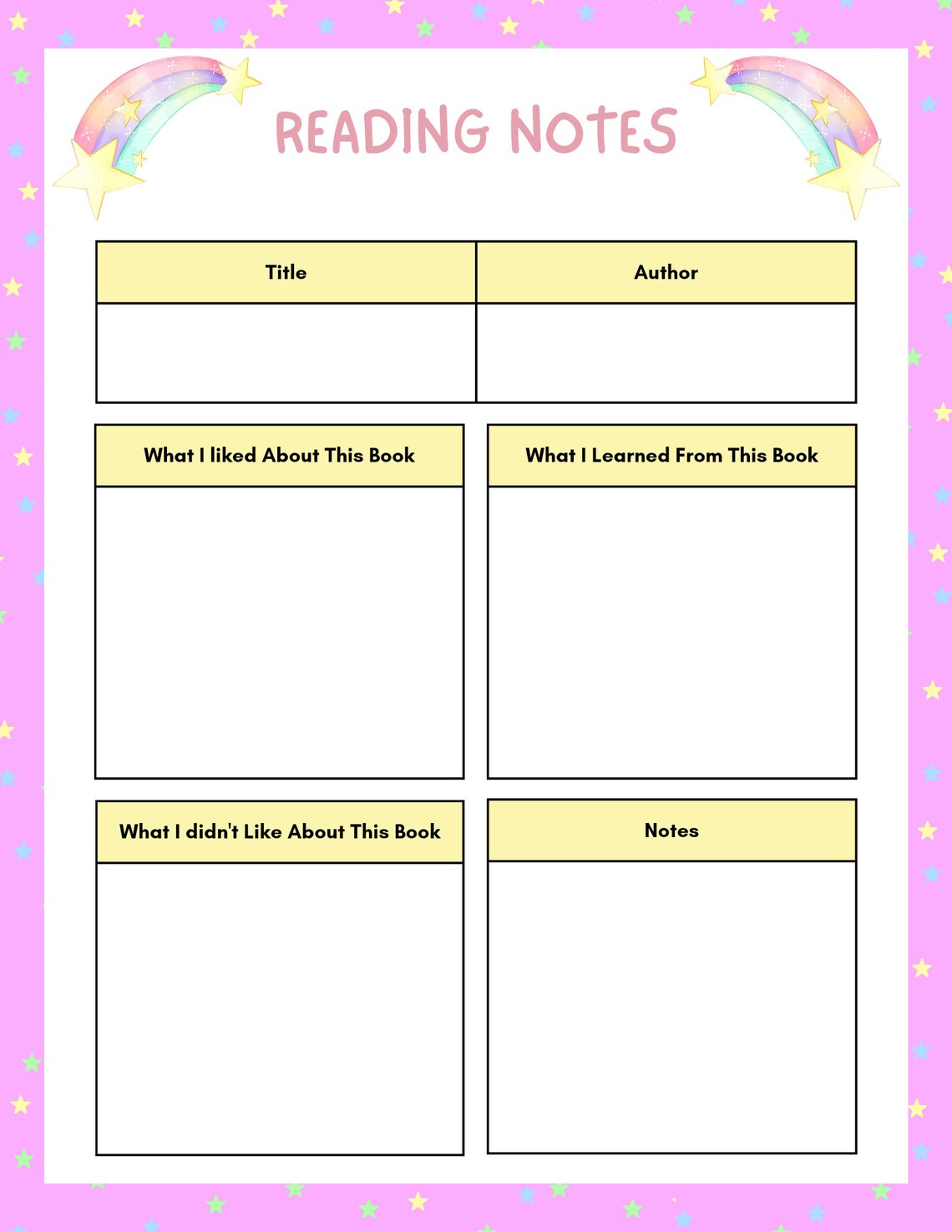 Kids Homework Planner for Kids Printable PDF, Homework Tracker for Kids ...