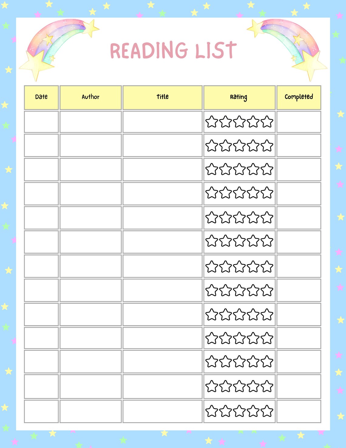 Kids Homework Planner for Kids Printable PDF, Homework Tracker for Kids ...