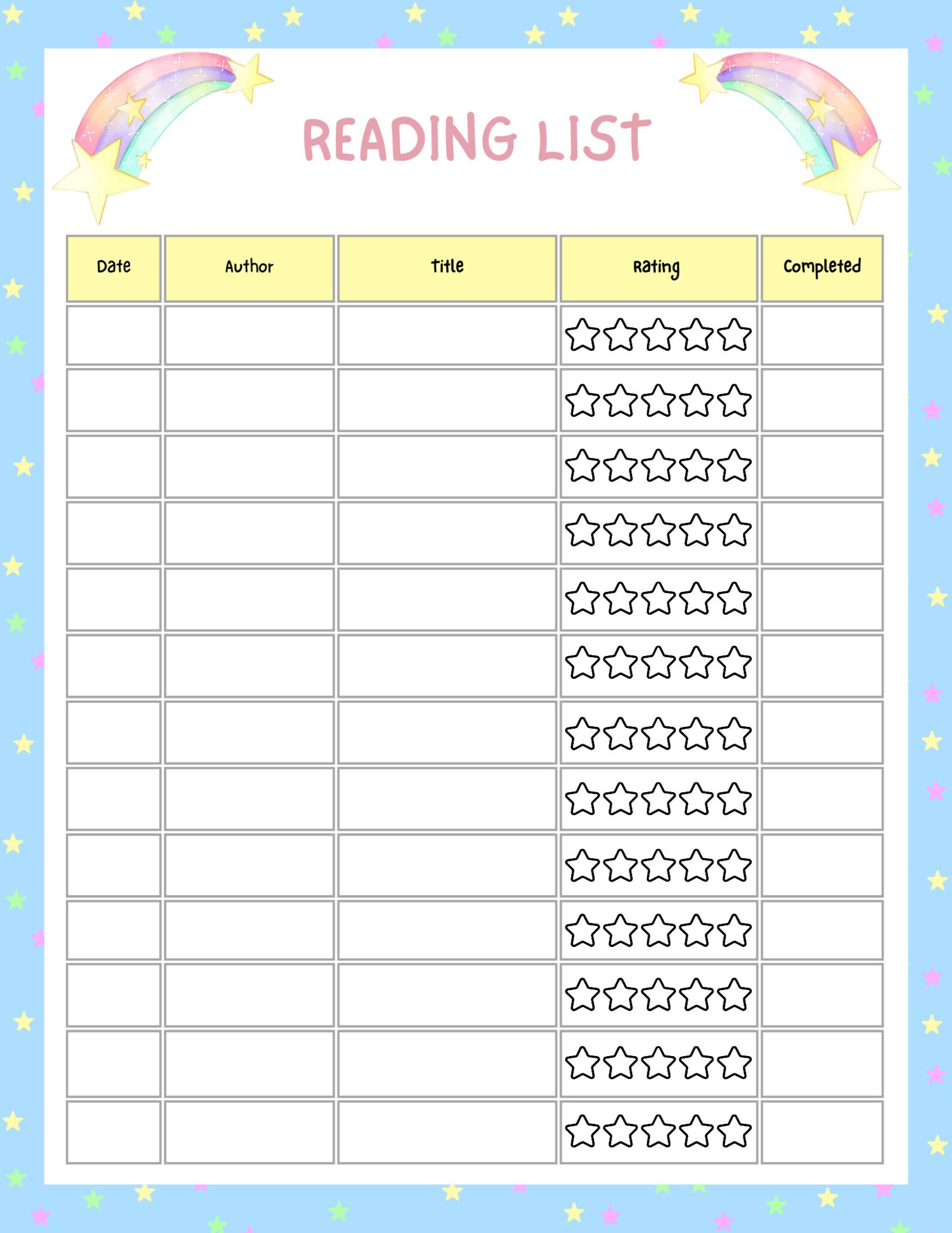 Kids Homework Planner for Kids Printable PDF, Homework Tracker for Kids ...