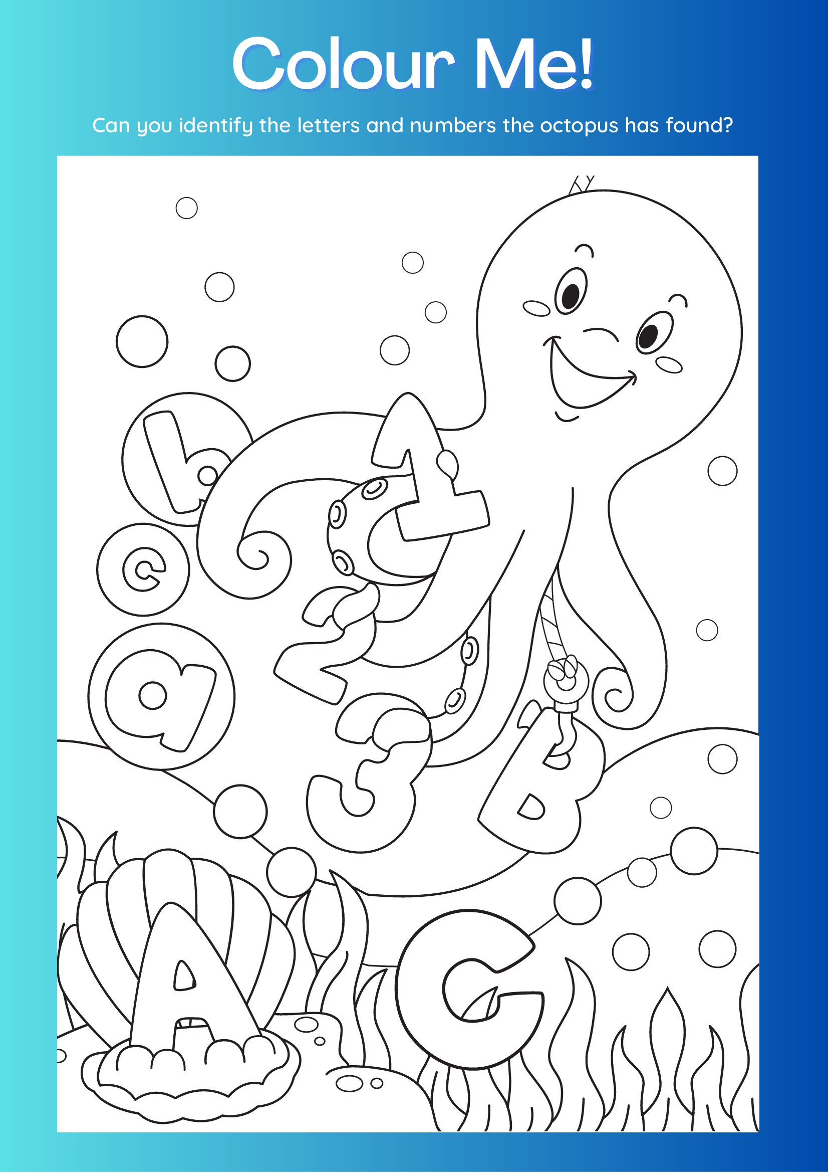 Under the Sea Printable Activities for Kids, Activity Sheets for Kids ...