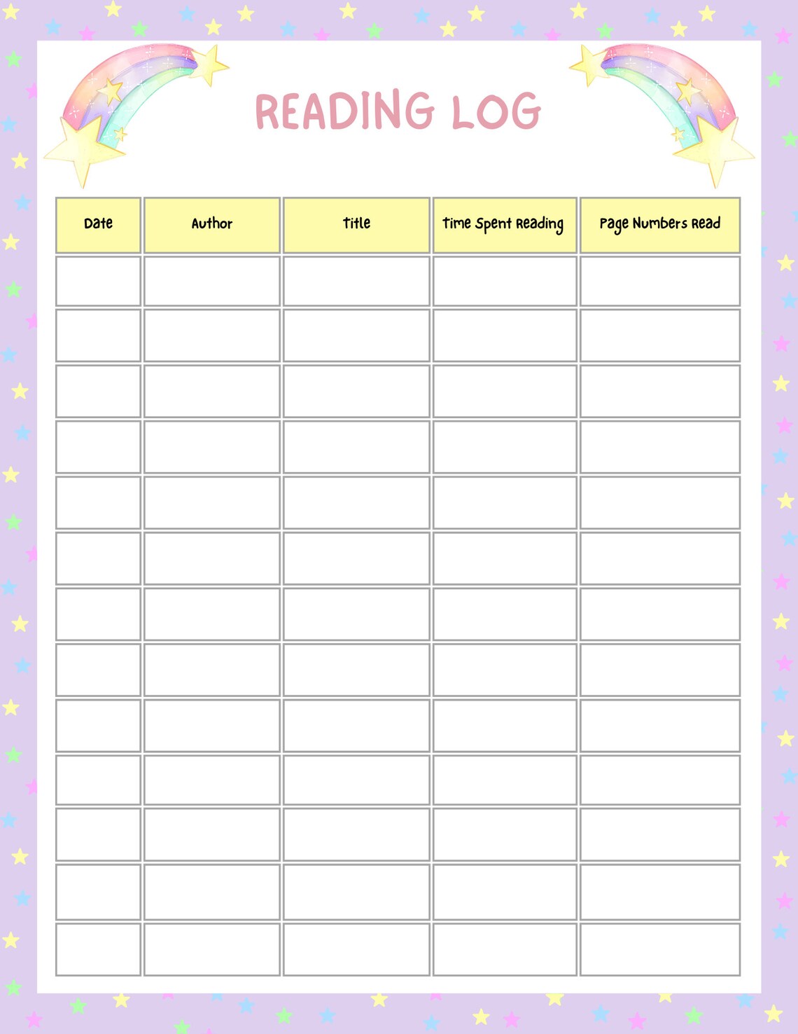 Kids Homework Planner for Kids Printable PDF, Homework Tracker for Kids ...