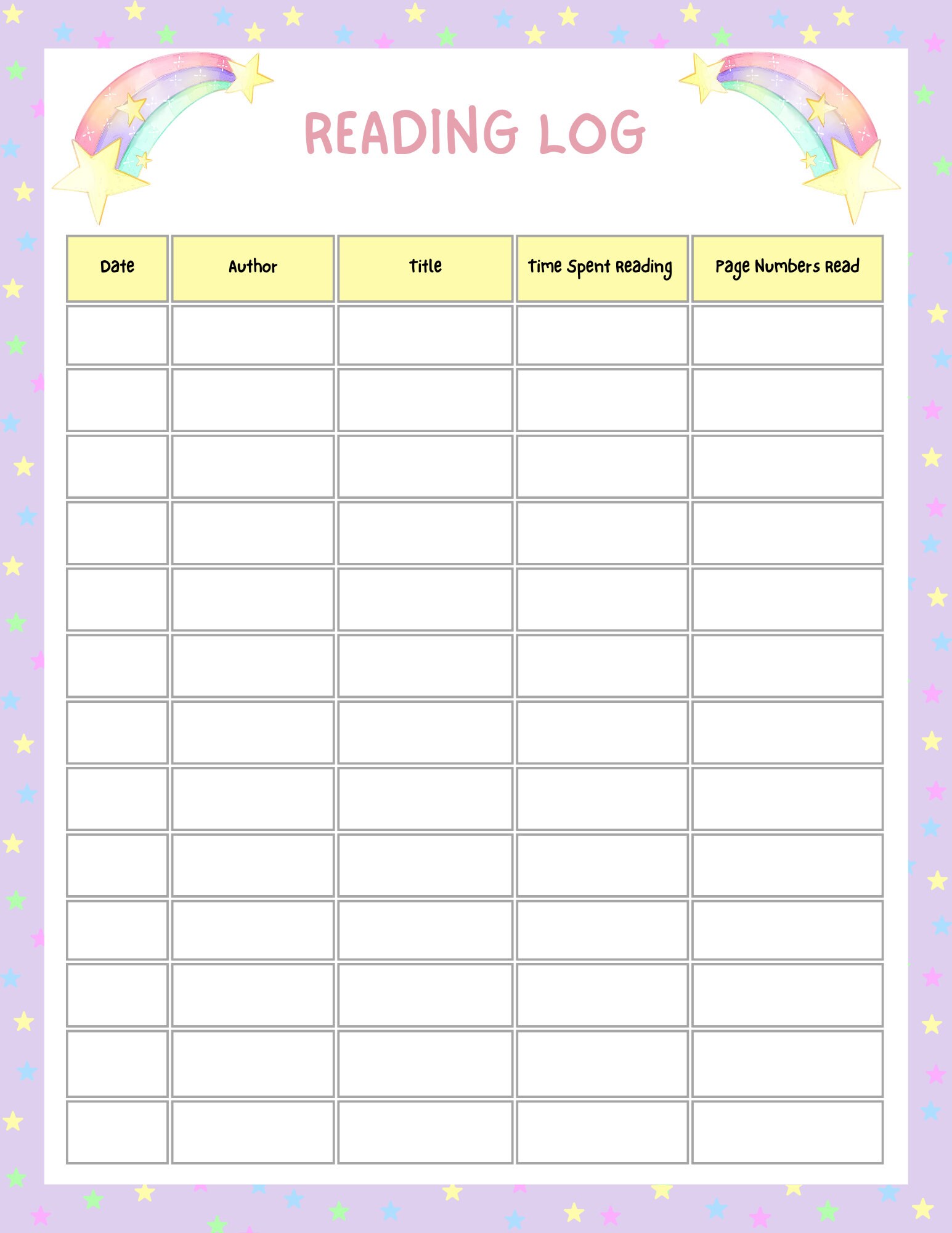 Kids Homework Planner for Kids Printable PDF, Homework Tracker for Kids ...