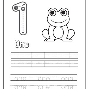 Number Tracing Worksheet, Printable Worksheet, Printable Activities for ...