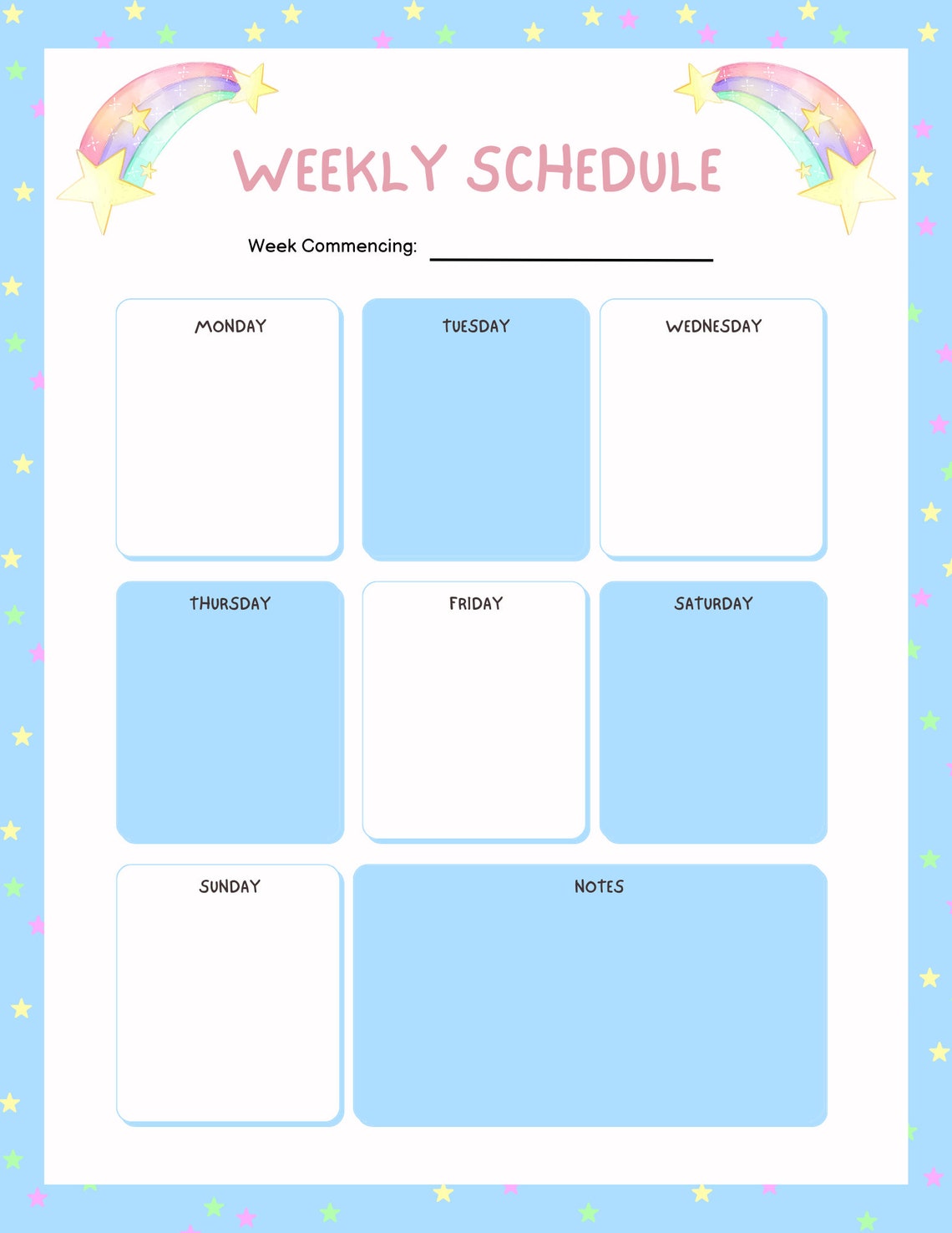 Kids Homework Planner for Kids Printable PDF, Homework Tracker for Kids ...