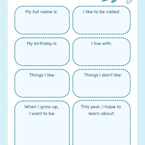 All About Me Children, Printable Activities for Kids, Printable ...