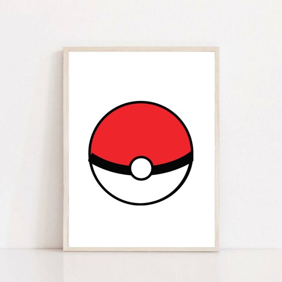 Pokeball Pokeball Art Pokemon Wall Art Pokemon Art Pixel - Etsy