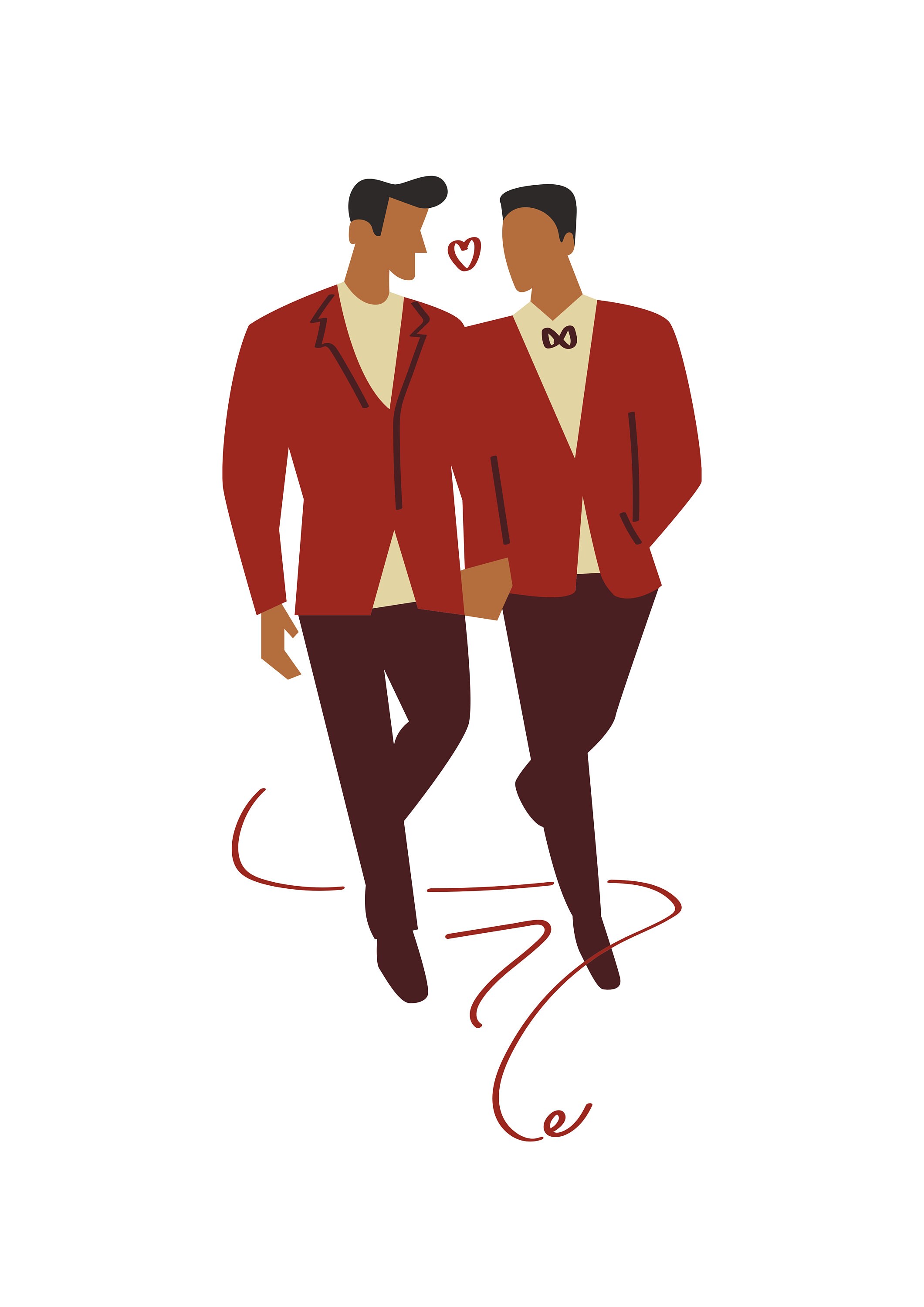 Faceless Portrait, Queer Art, Line Art Couple, Twin Flame, Couple Line ...