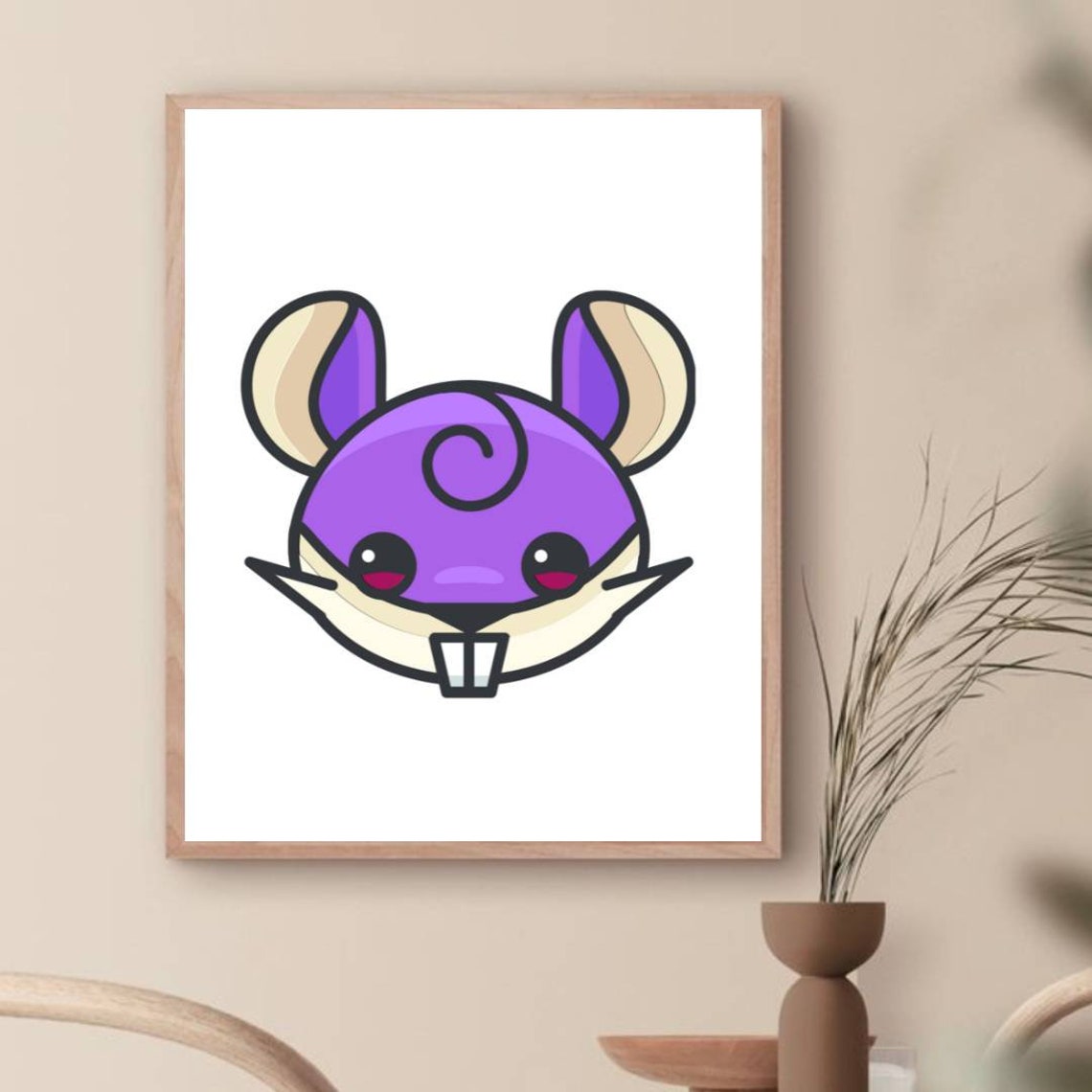Pokemon Wall Art Rattata Pokemon Art Pixel Art Pokemon - Etsy