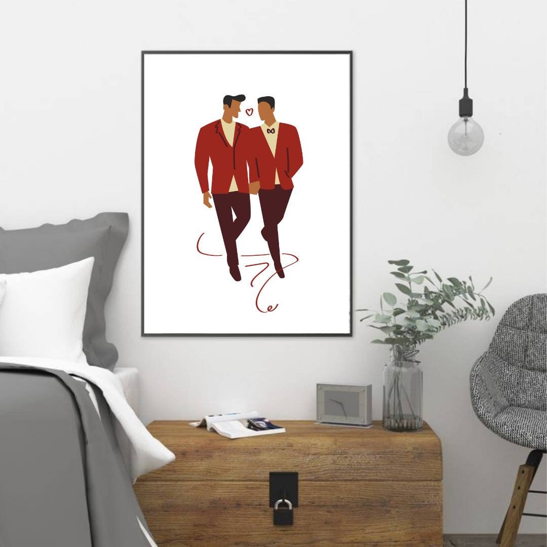 Faceless Portrait, Queer Art, Line Art Couple, Twin Flame, Couple Line ...