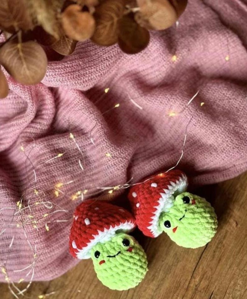 Mushroom Frog Crochet Pattern, Froggy Plushy, DIY Crochet Mushroom Frog ...