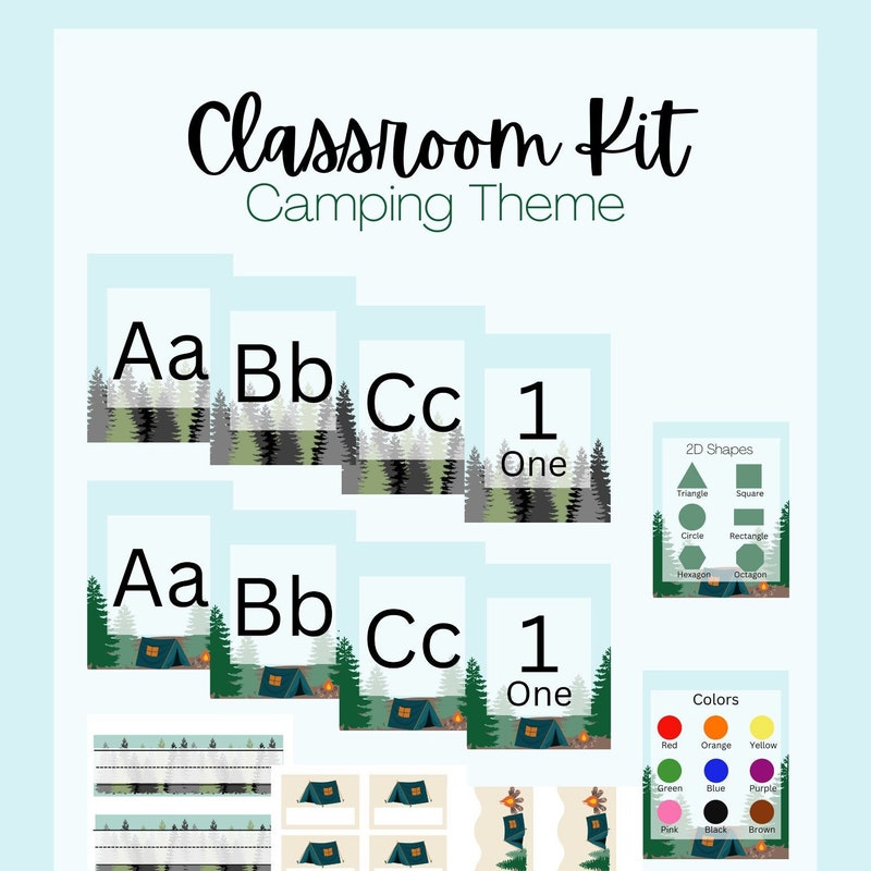 Camping Classroom - Etsy