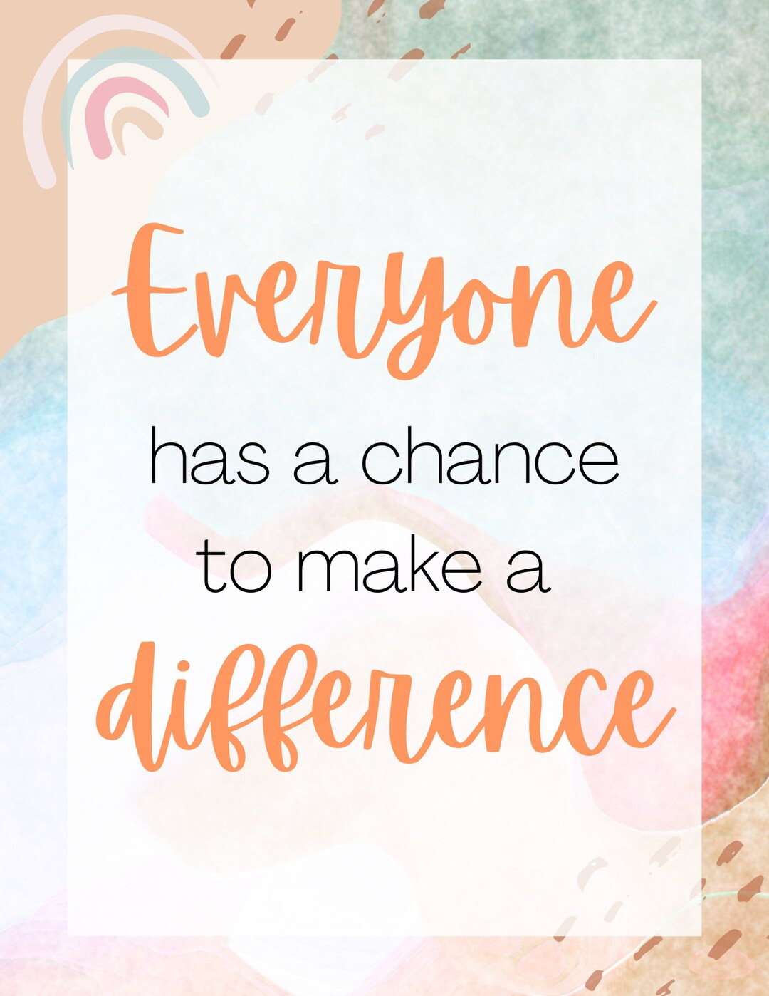Inspirational Posters - Rainbow Theme - Etsy