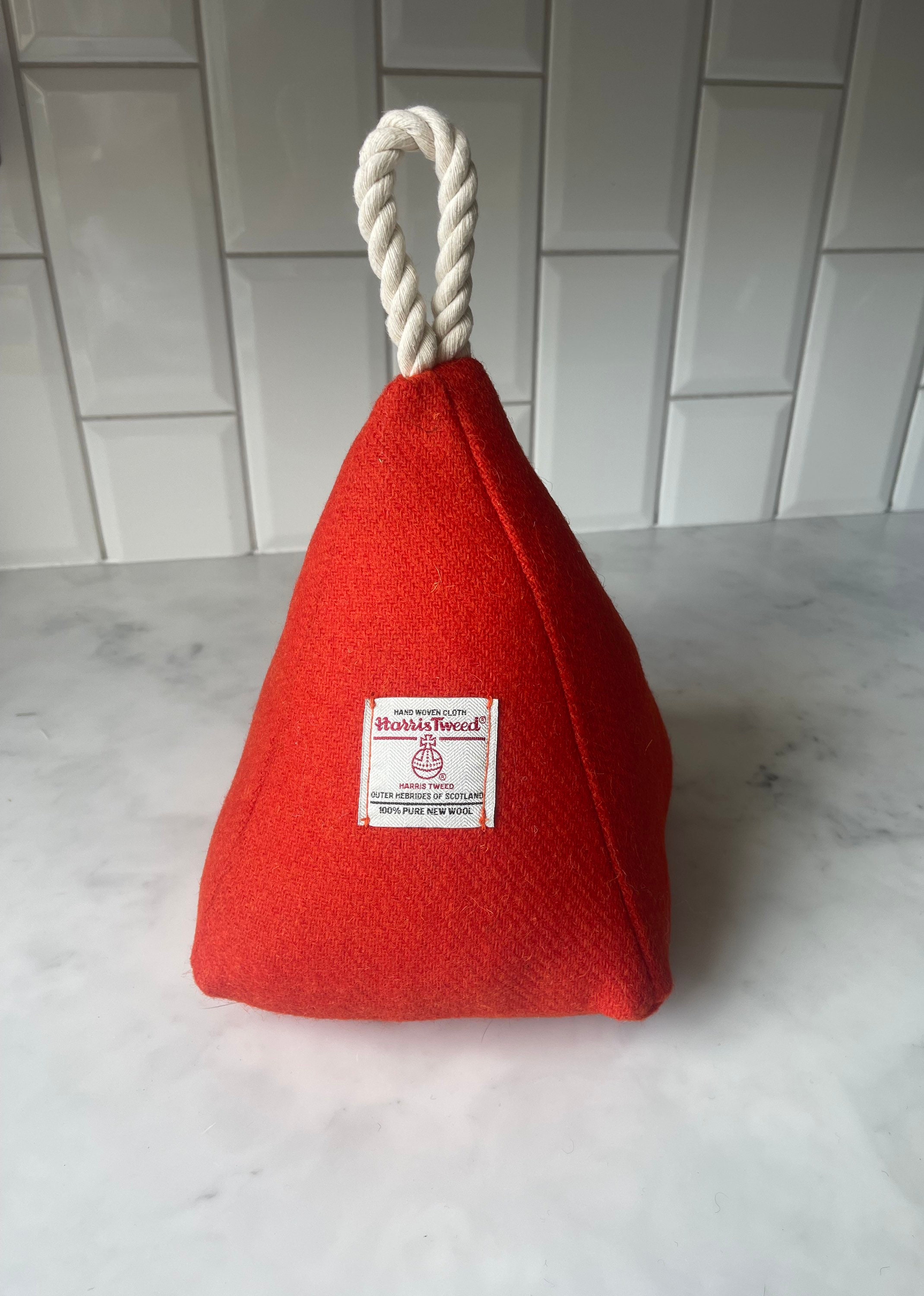 Burnt Orange Door Stop Door Weight Made Using Harris Tweed - Etsy