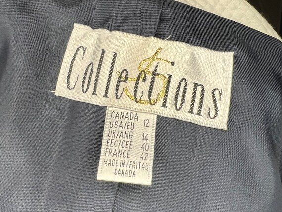 Vintage JS Collections Canada Black and White Dress w… - Gem