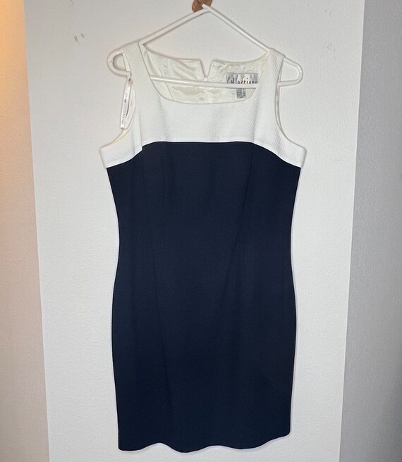 Vintage JS Collections Canada Black and White Dress w… - Gem