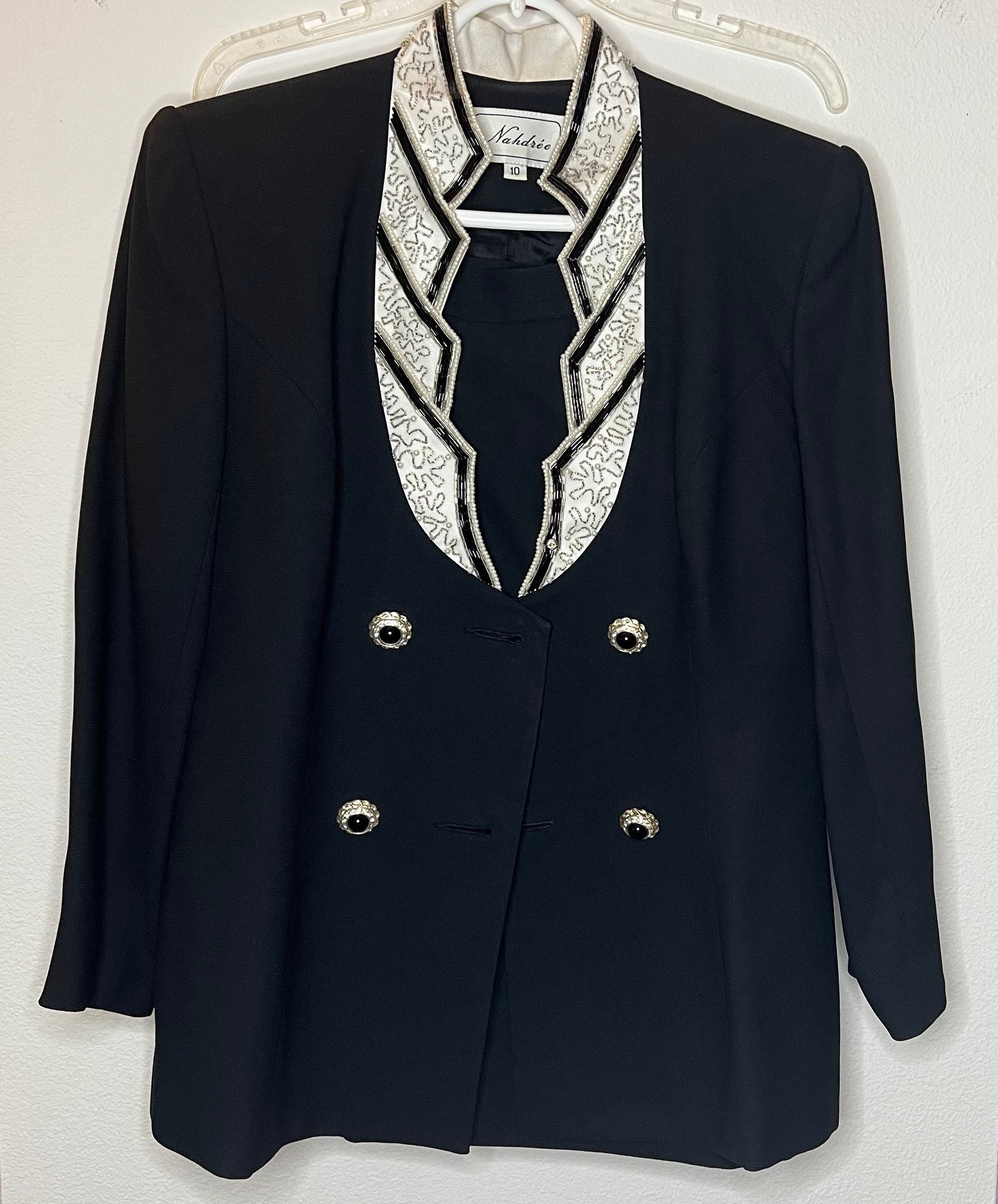 Beaded Collar Blazer - Etsy