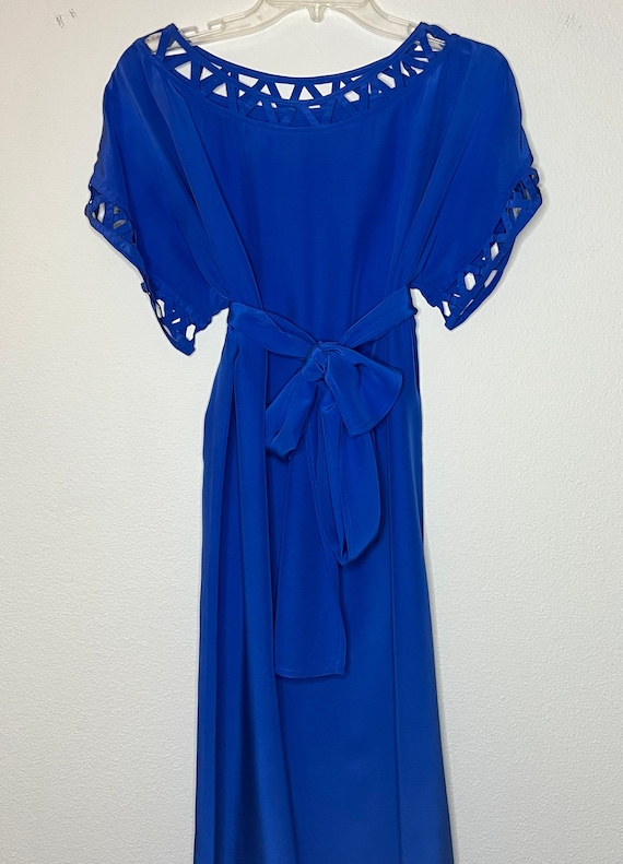 vintage 1980s blue with - Gem