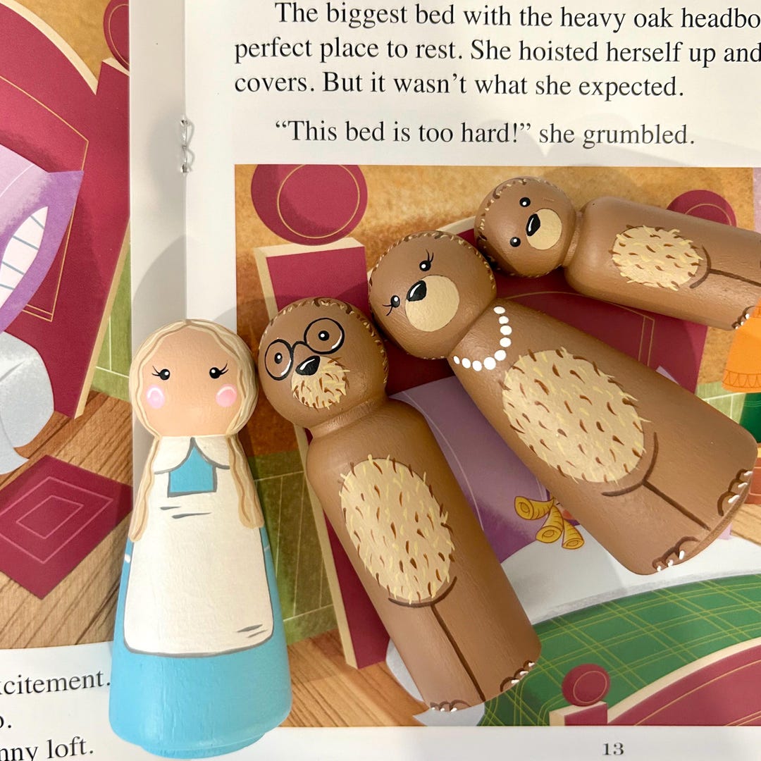 Goldilocks and the Three Bears Story Peg Set | Storytelling Props ...