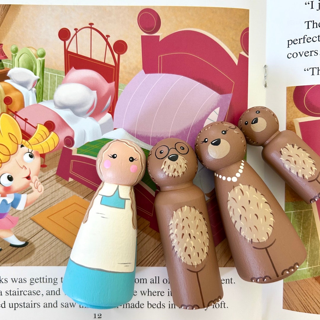 Goldilocks and the Three Bears Story Peg Set Storytelling Props ...