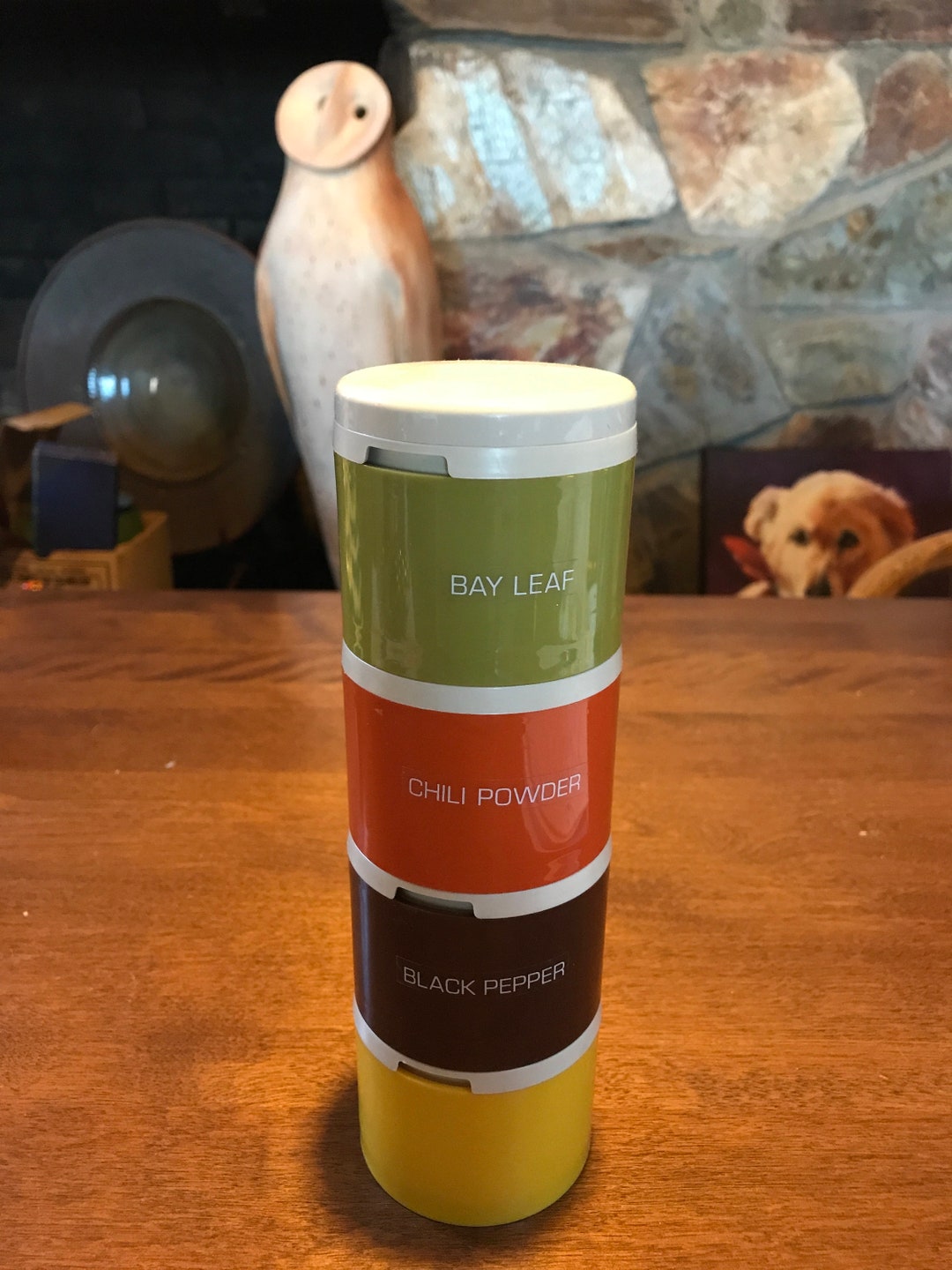 Vintage Tupperware Stackable Spice Containers Kitchen Camping - Etsy