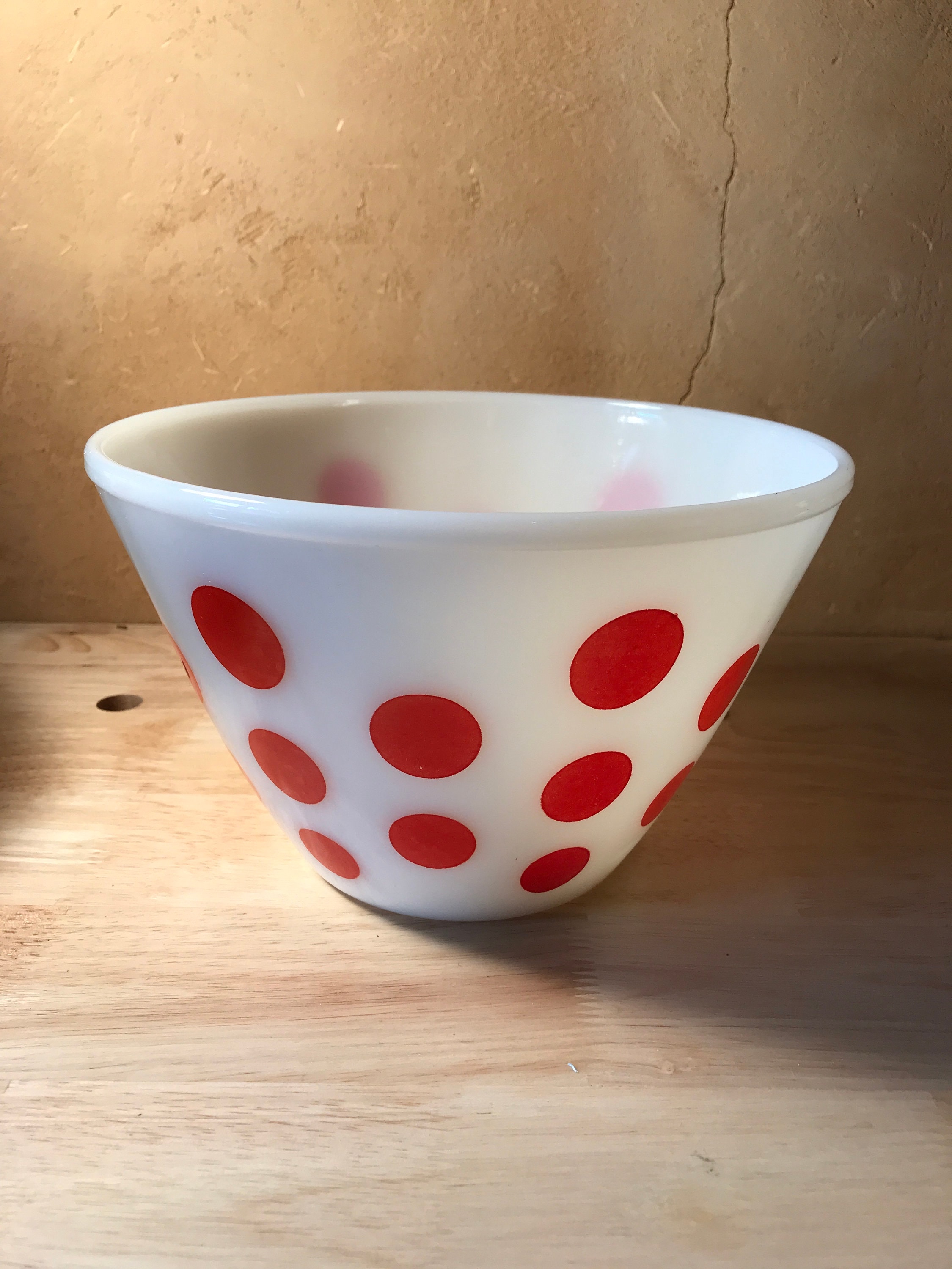 Vintage Fire King Red Dot 3 Bowls Collectible Mixing Bowls - Etsy