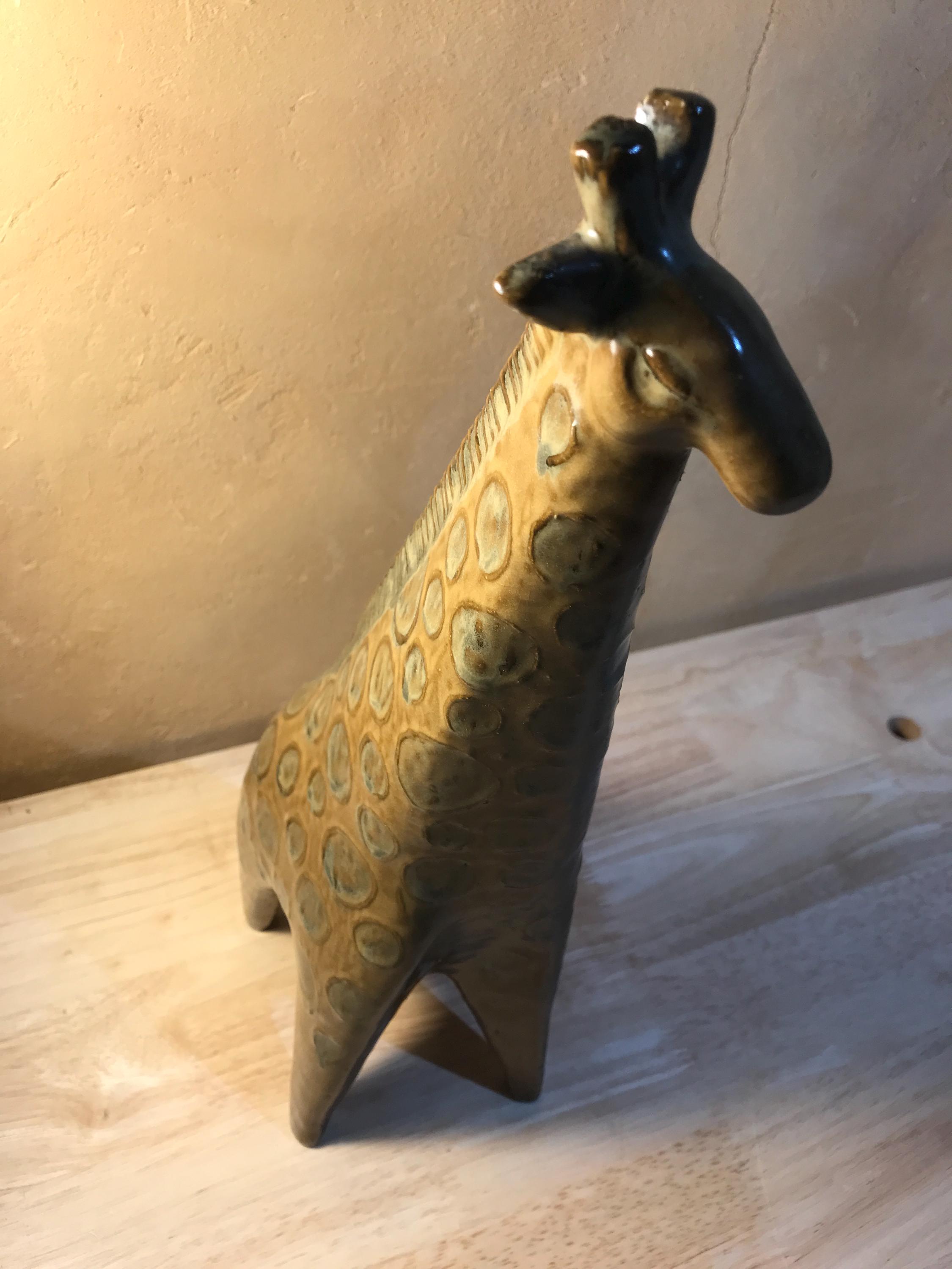 Lisa Larson Giraffe Retired From the Stova Zoo Series Signed Midcentury ...