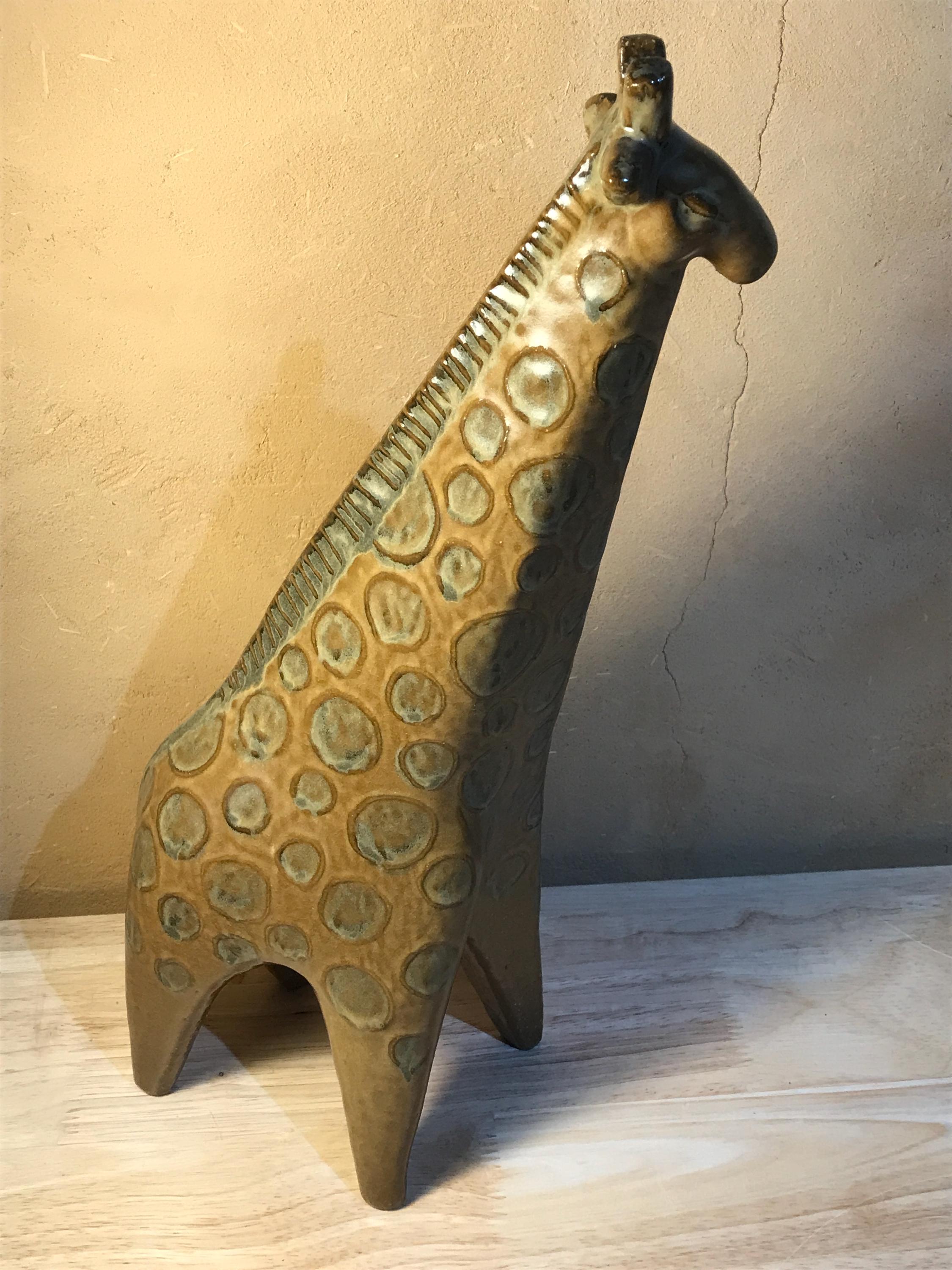 Lisa Larson Giraffe Retired From the Stova Zoo Series Signed Midcentury ...