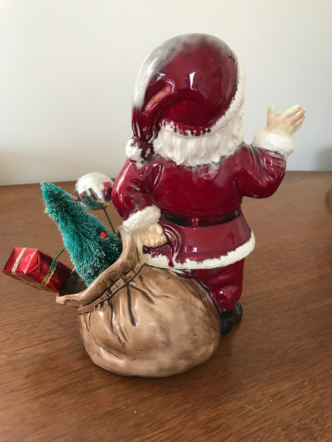 Vintage Duncan Santa Ceramic Mold 70’s Holiday Decor, Hand Painted ...