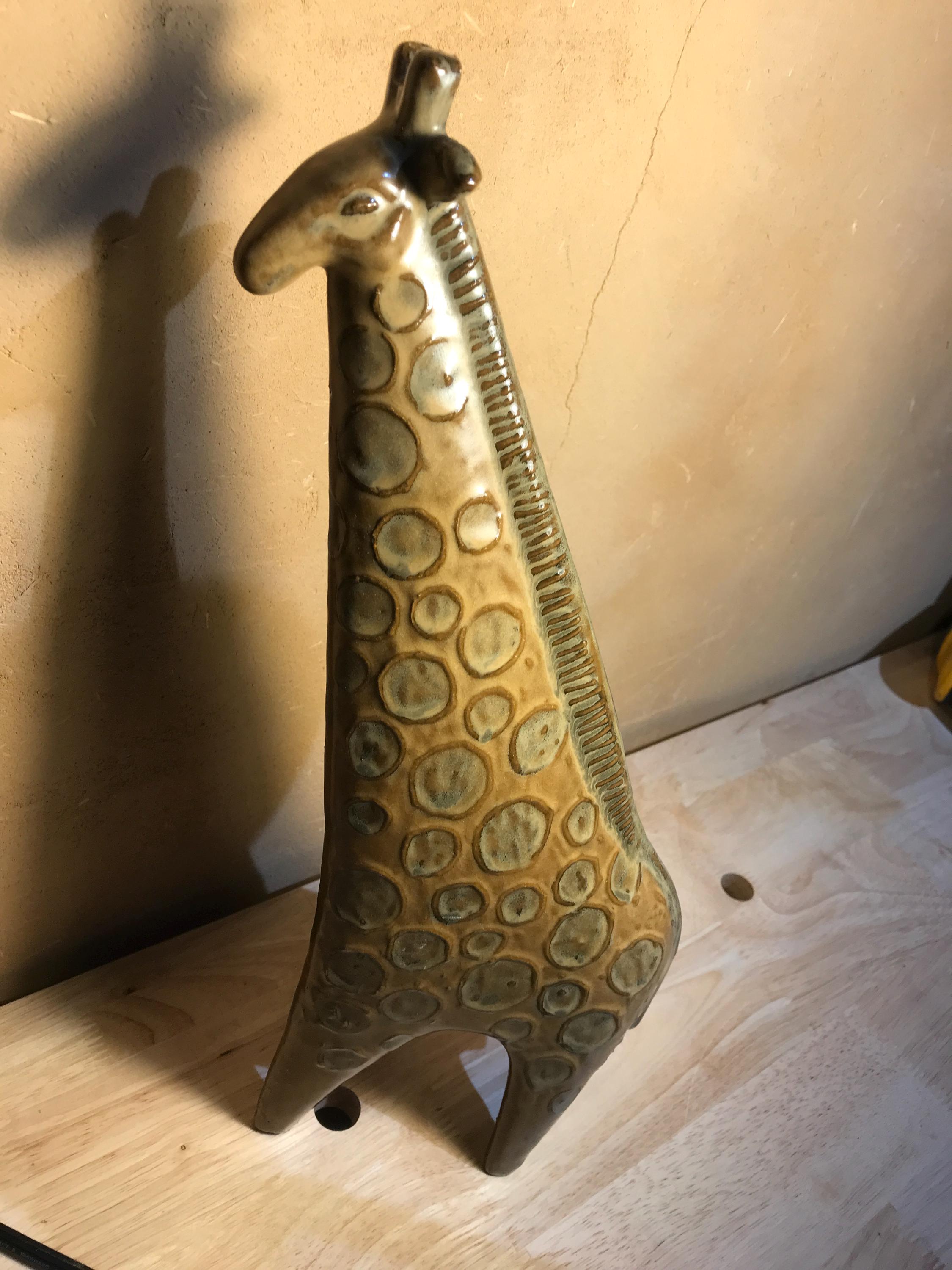 Lisa Larson Giraffe Retired From the Stova Zoo Series Signed Midcentury ...