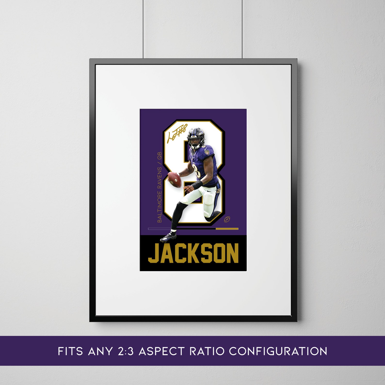 Lamar Jackson Poster: Minimalist Baltimore Ravens NFL Art (digital ...